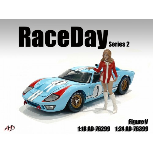 modellbau-klar.de - American Diorama 76299 Race Day Frau rot-weiss 1:18 ...